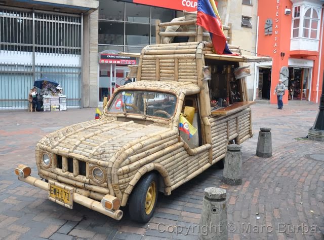 Amazing Bamboo Car In Bogota, Columbia : Bamboo Vending Vehicle | Most ...