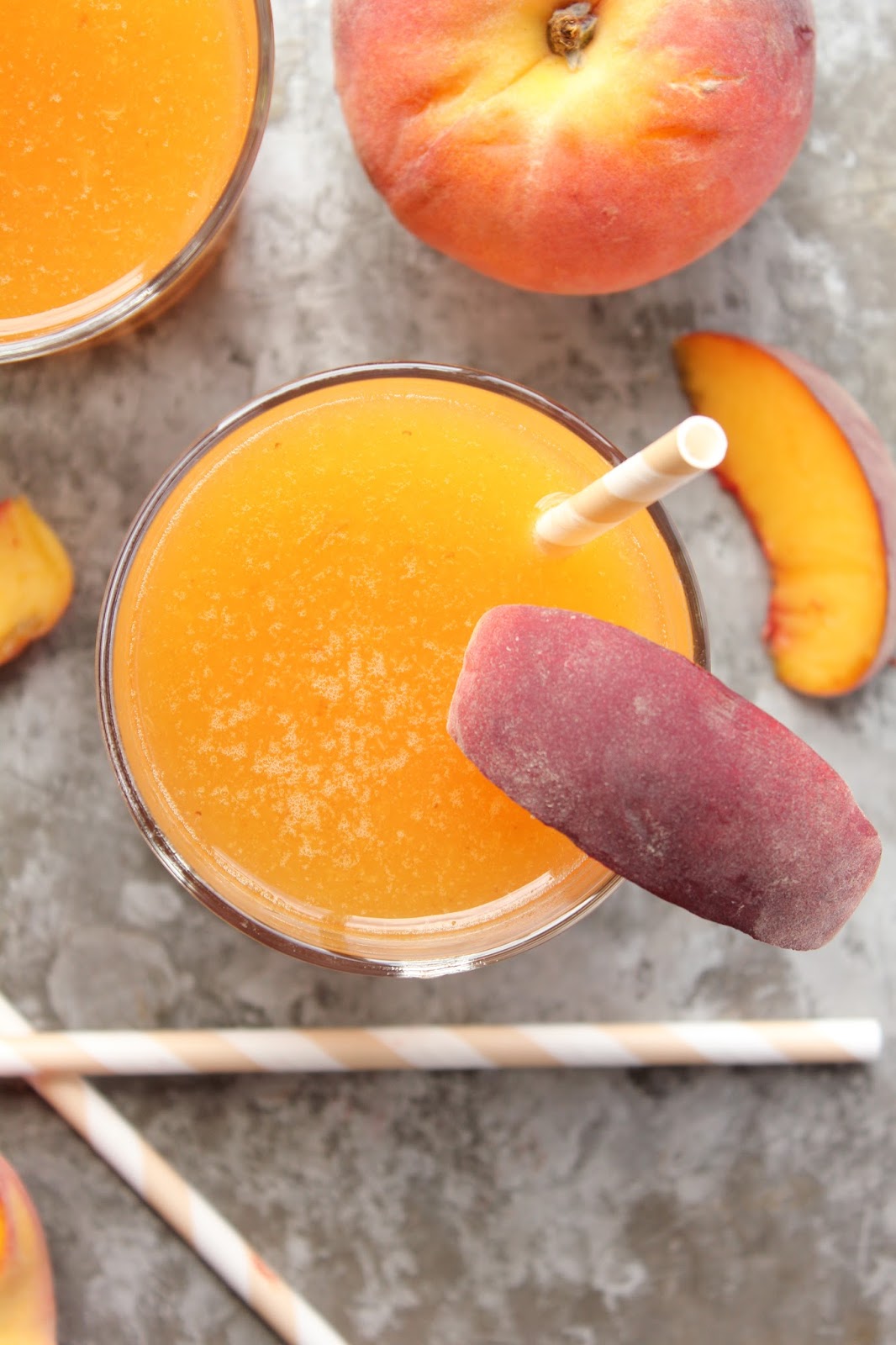 Sparkling Roasted Peach Lemonade