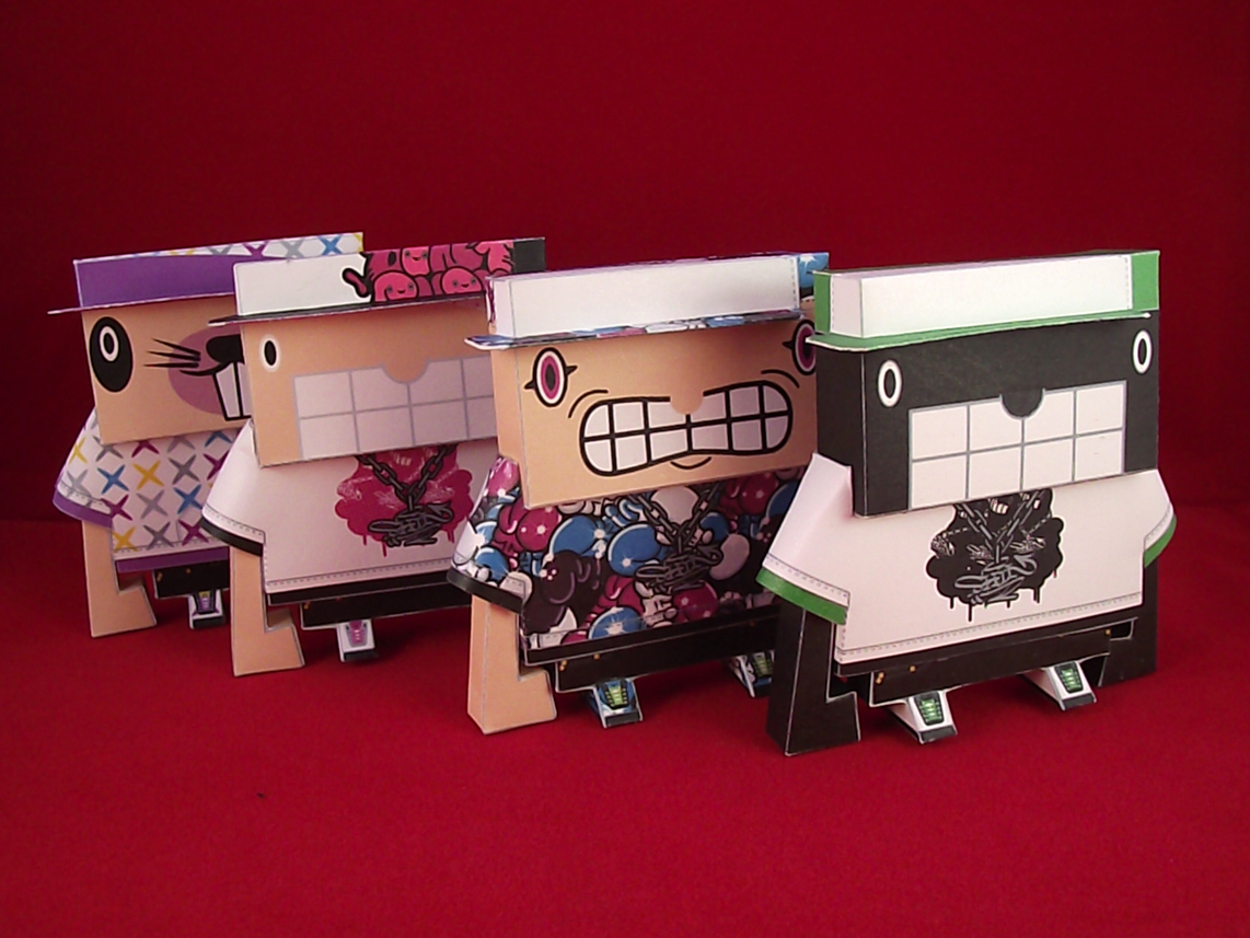 Greenelf's Paper Toys: New Shin Tanaka Boxy Designs