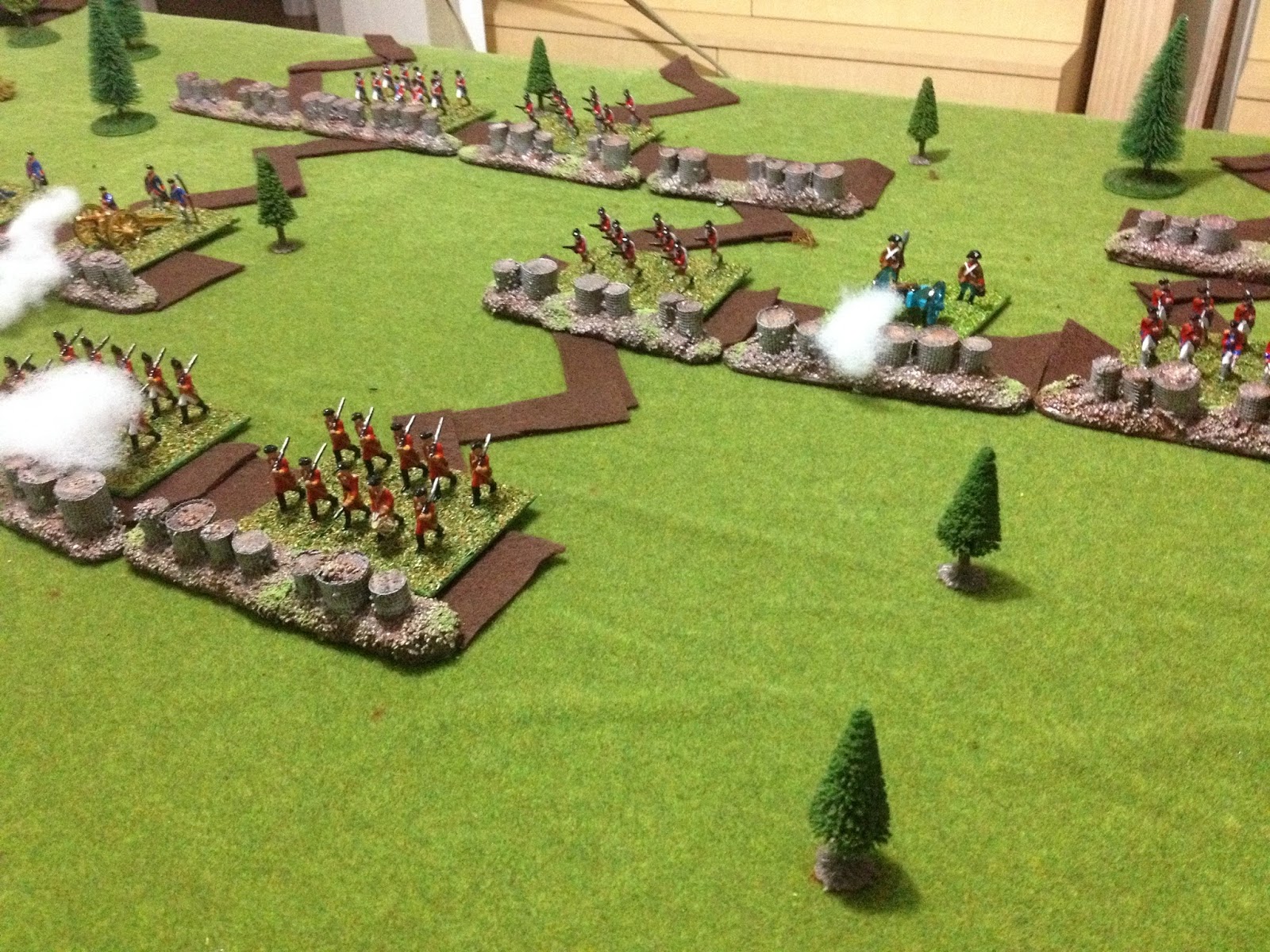 Grid based wargaming - but not always: Siege works for a siege wargame