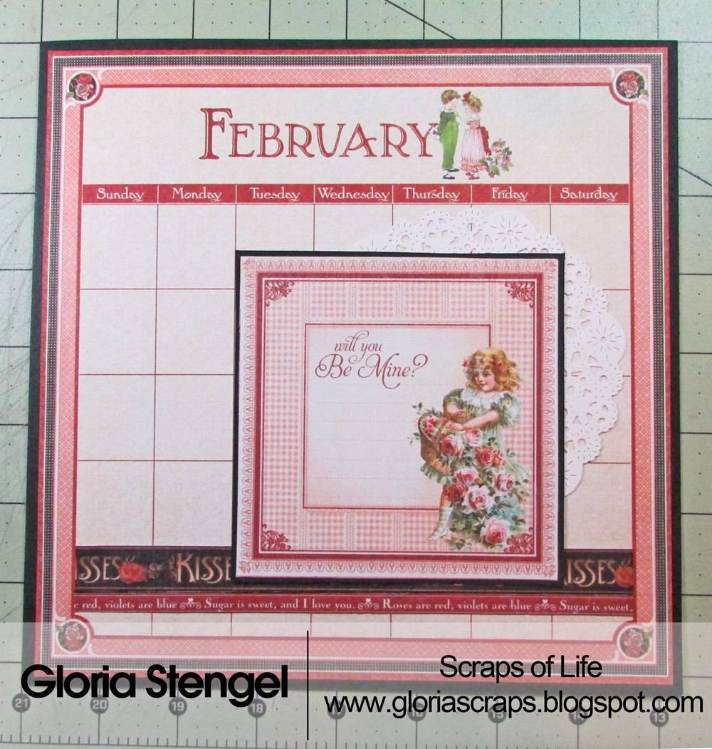Scraps of Life: 2017 Calendar Folio Series - February