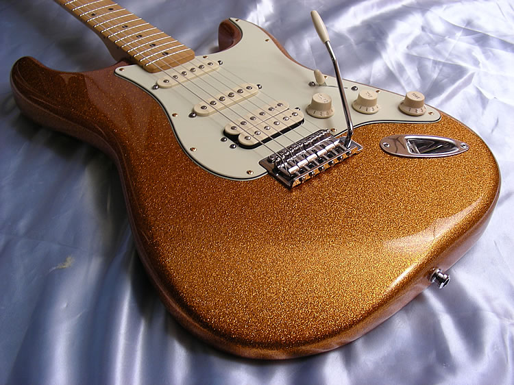 Fender Standard Fat Strat HSS FSR Sunfire Orange Flake ~ Cool Guitars