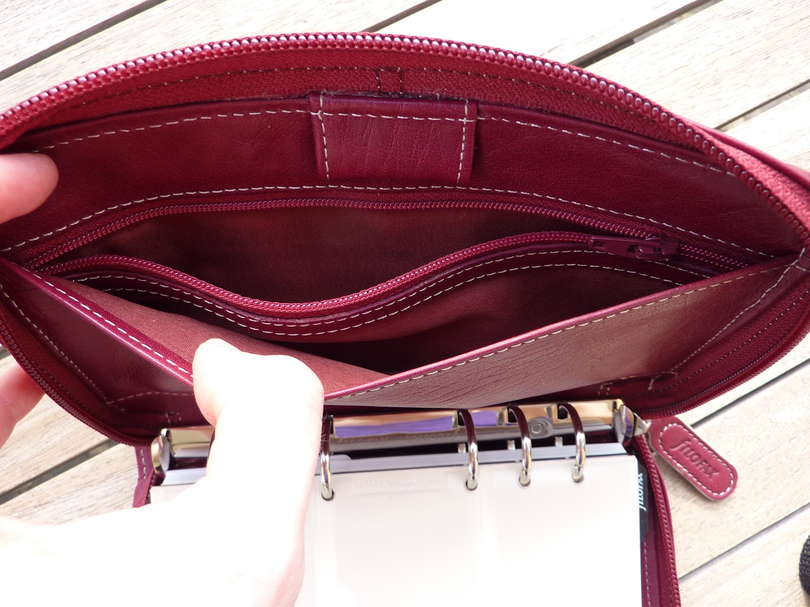 Plannerisms: Holborn Zip personal size Filofax in Wine