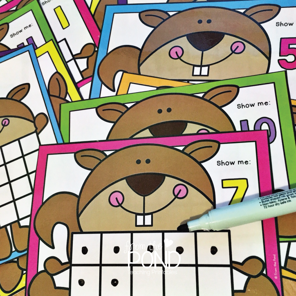 Fall Ten Frames | From the Pond