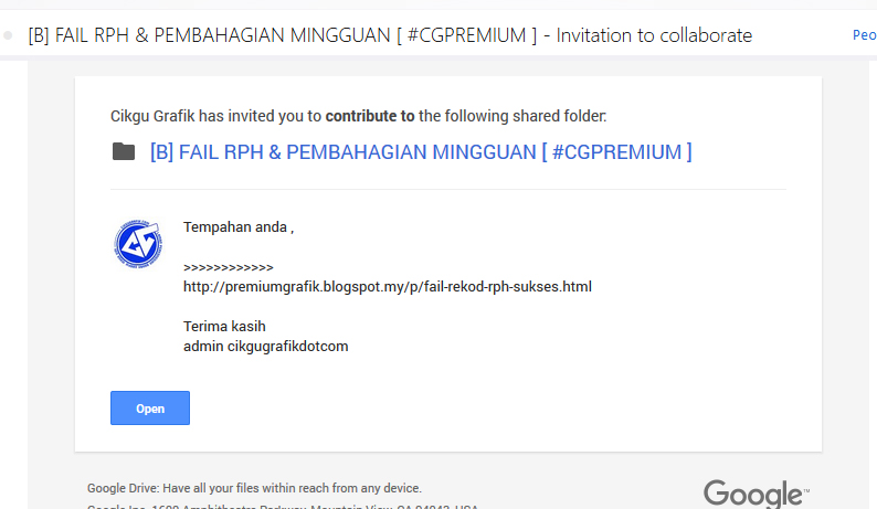 FAIL REKOD RPH + PEMBAHAGIAN MINGGU - #PREMIUM CIKGUGRAFIK