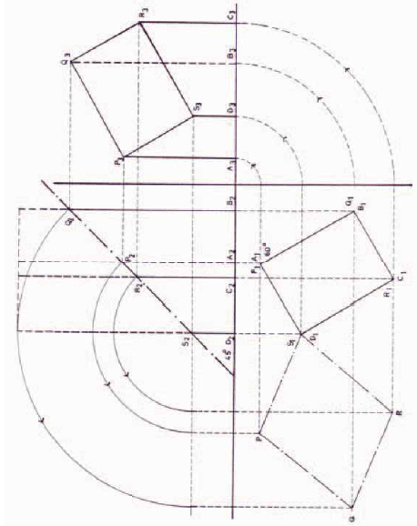 Teknik / Cara Menggambar Proyeksi Orthogonal Prisma Yang Baik dan Benar ...