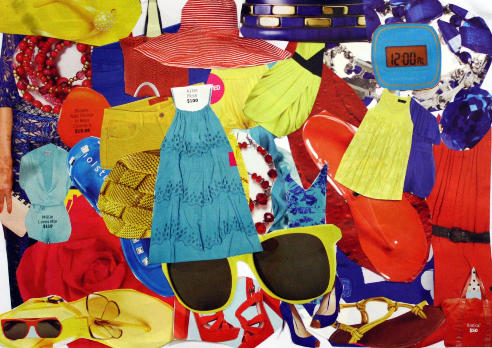 sarah bell smith: Primary colour collages