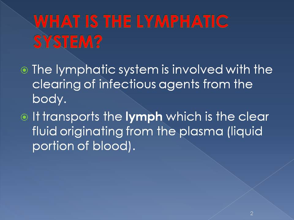MEDICAL-SURGICAL NURSING REVIEW: OVERVIEW OF THE LYMPHATIC SYSTEM