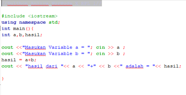 tutorial pemrograman bahasa c++ untuk pemula