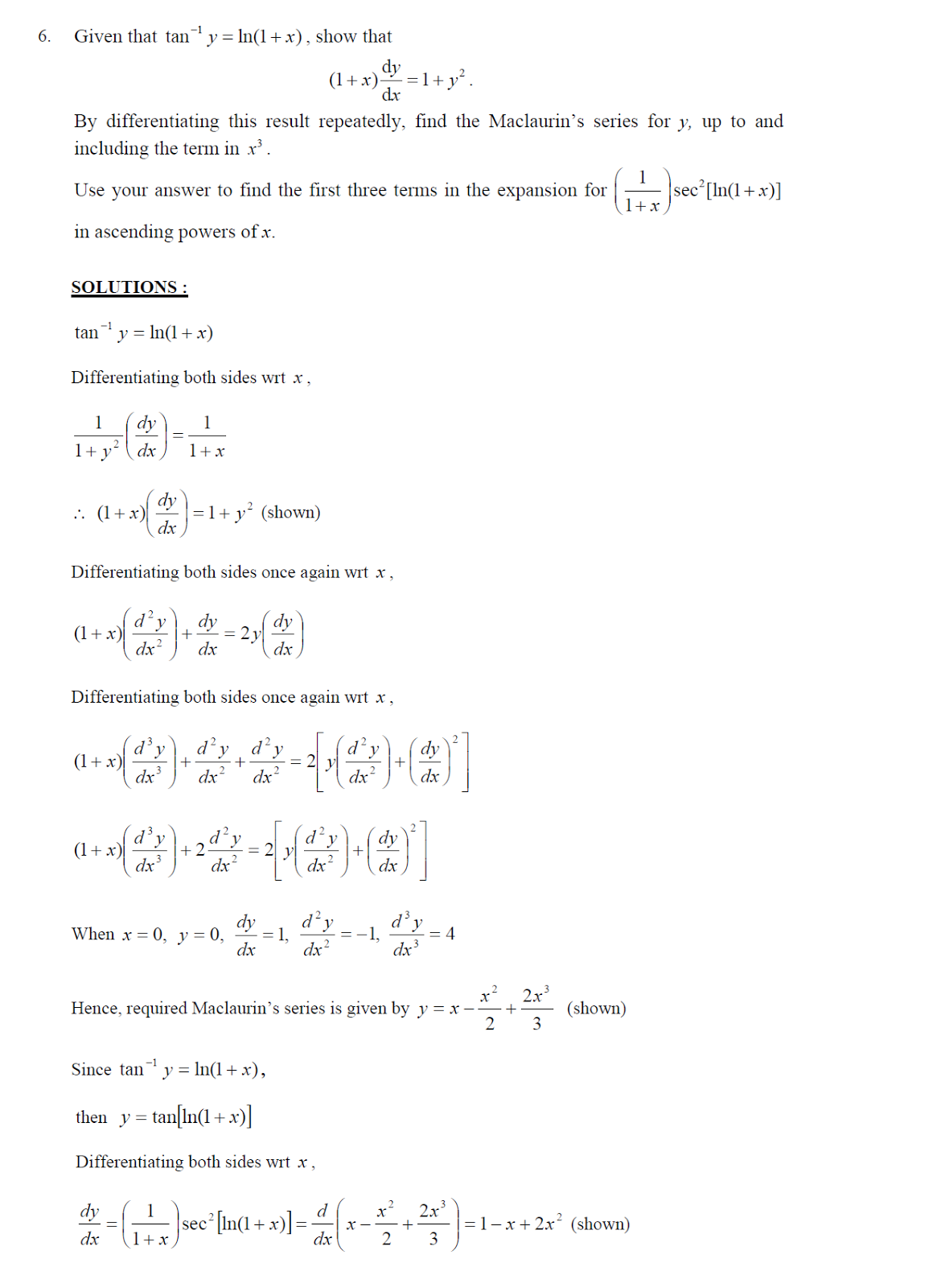 A Level JC H2 Maths Tuition - White Group Mathematics