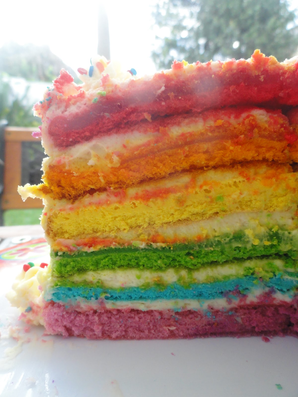ENDULZA TU ALMA: Torta arcoiris (o Rainbow cake)