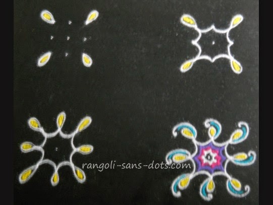 Easy rangoli for beginners 2