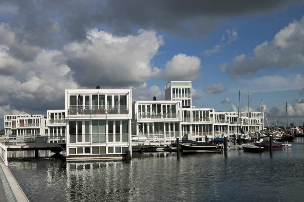 Dutch floating houses district, Amsterdam, Holland: Most Beautiful ...