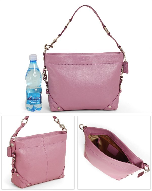komeng bargains: Coach Leather Carly Shoulder Bag Tote 15251 - Mauve