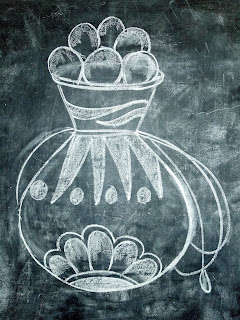 LINE DRAWING OF CHALK