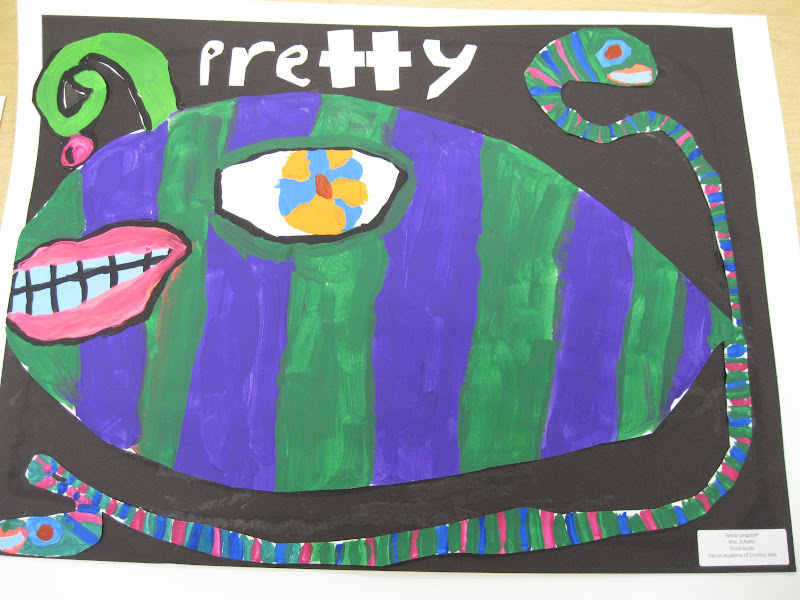 The Art Room at The Falcon Academy of Creative Arts: 3rd grade art