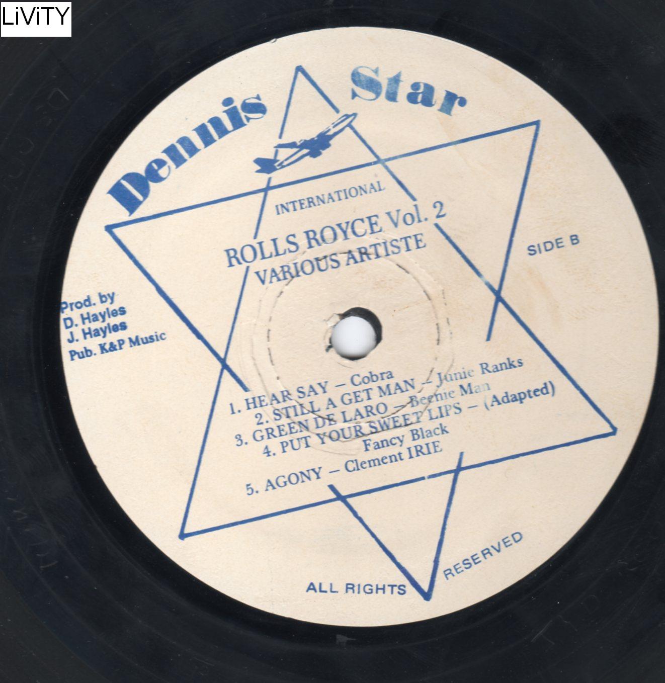 OPDK¹: Various - Dennis Star Presents Rolls Royce Vol.2 [Dennis Star LP ...