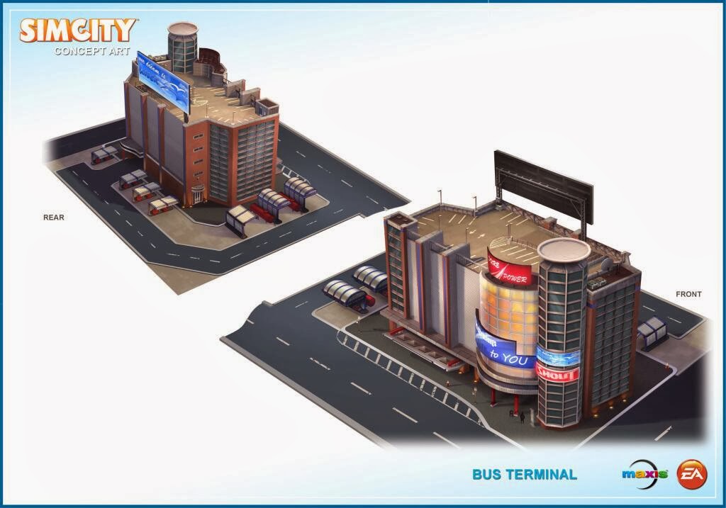 The Sim City Planning Guide: SimCity Conceptual Art