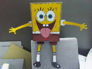 Paper Toy - Two Faced SpongeBob - Papercraft4u | Free Papercrafts ...