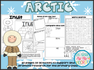 1st Grade Hip Hip Hooray!: Arctic Animals...Informational Text, Crafts ...