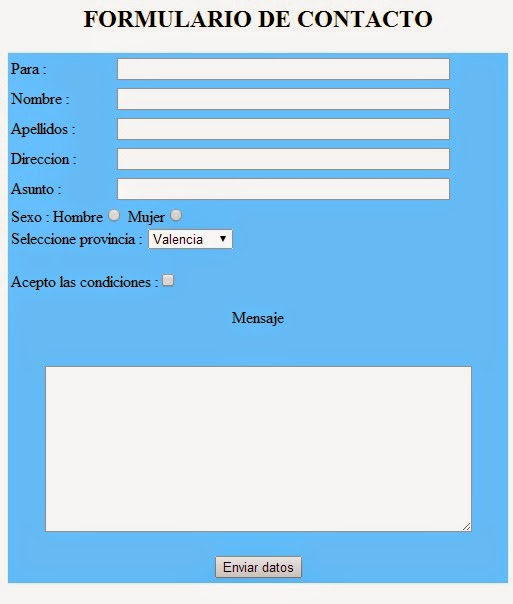 Enviar un formulario de contacto por email en PHP | AMIGOS DE LA ...