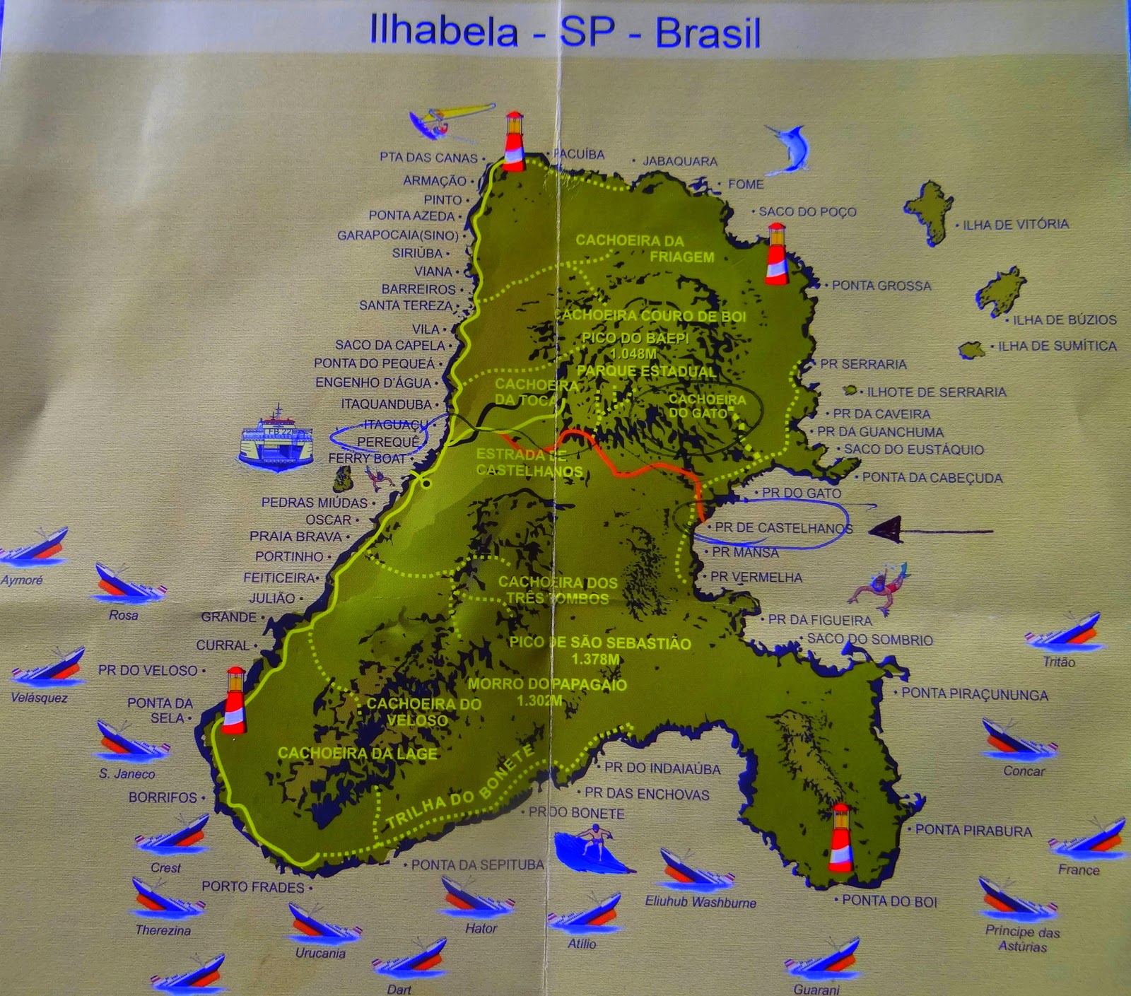 Viajando pelo Brasil: Praia dos Castelhanos