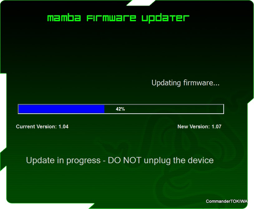 Razer Mamba 2012 Firmware update 1.07