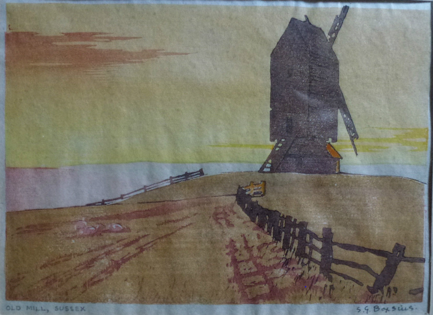 Modern Printmakers: Old mill, Sussex by Sylvan Boxsius