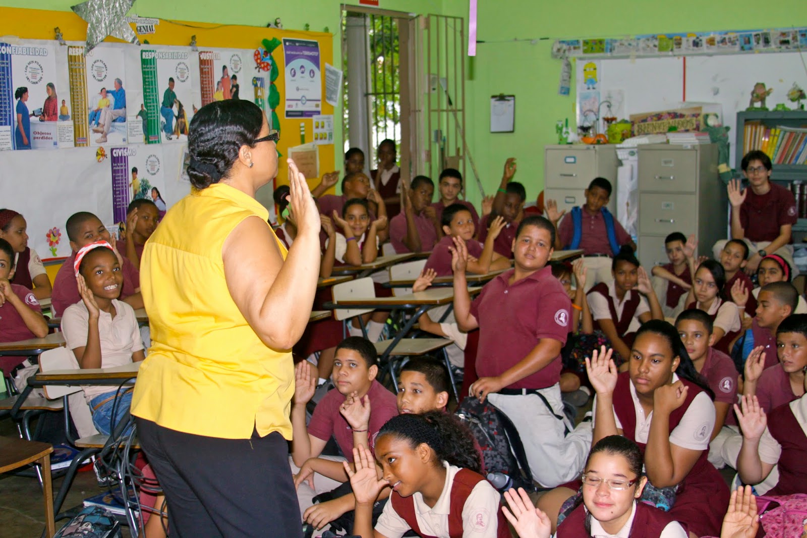 Visita a la Escuela Elemental Luis Muñoz Rivera de Santurce, PR