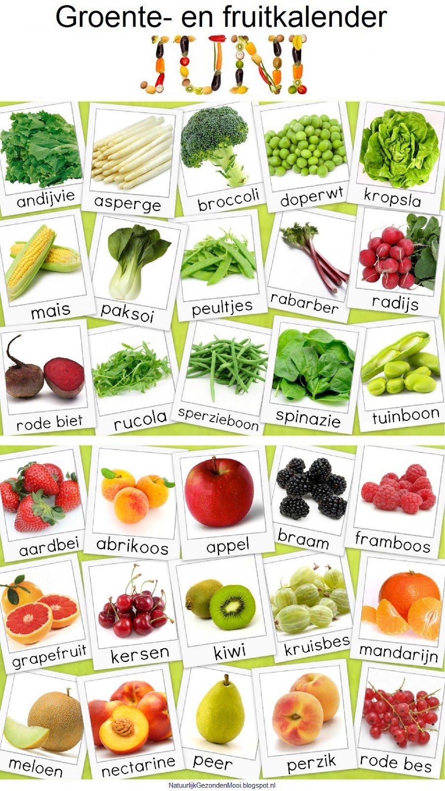 1000+ images about Groente en Fruit Kalender on Pinterest | Html ...