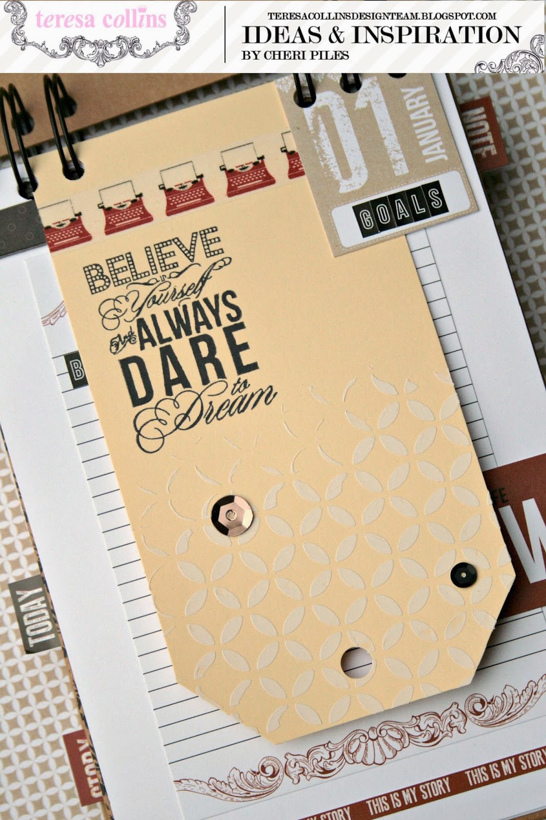 TERESA COLLINS DESIGN TEAM: Monthly Journal Album Book by Cheri Piles ...