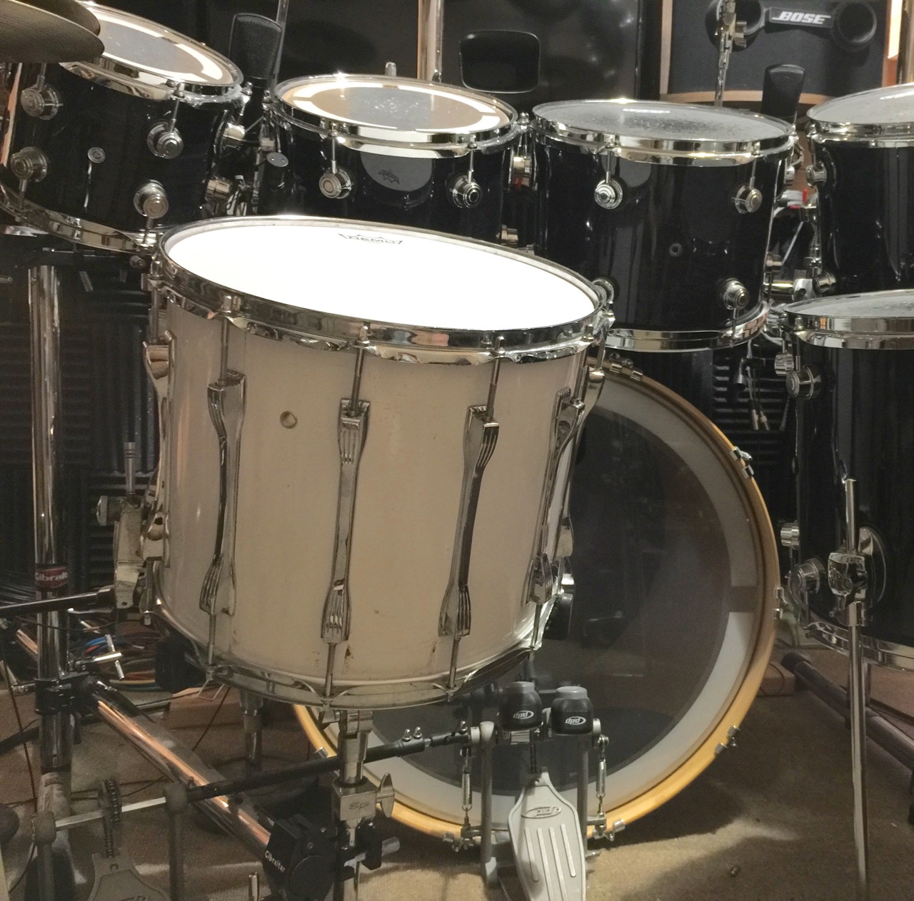 High on Technology: THE BIG LUDWIG MARCHING SNARE CONVERSION FOR RECORDING