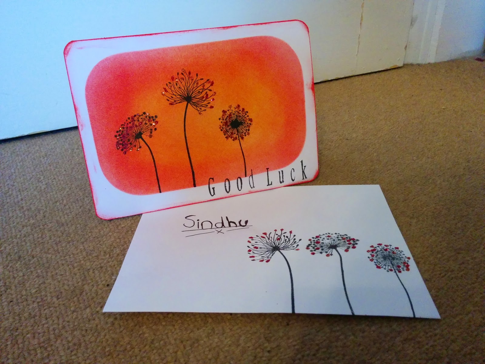 Rebecca's Cookery and Crafting: Good Luck Card