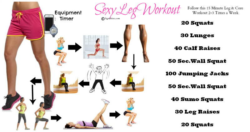 15 Minute Leg Workout ~ KG Style Designs