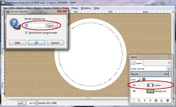 PhotoEffect: Creating sticker with GIMP