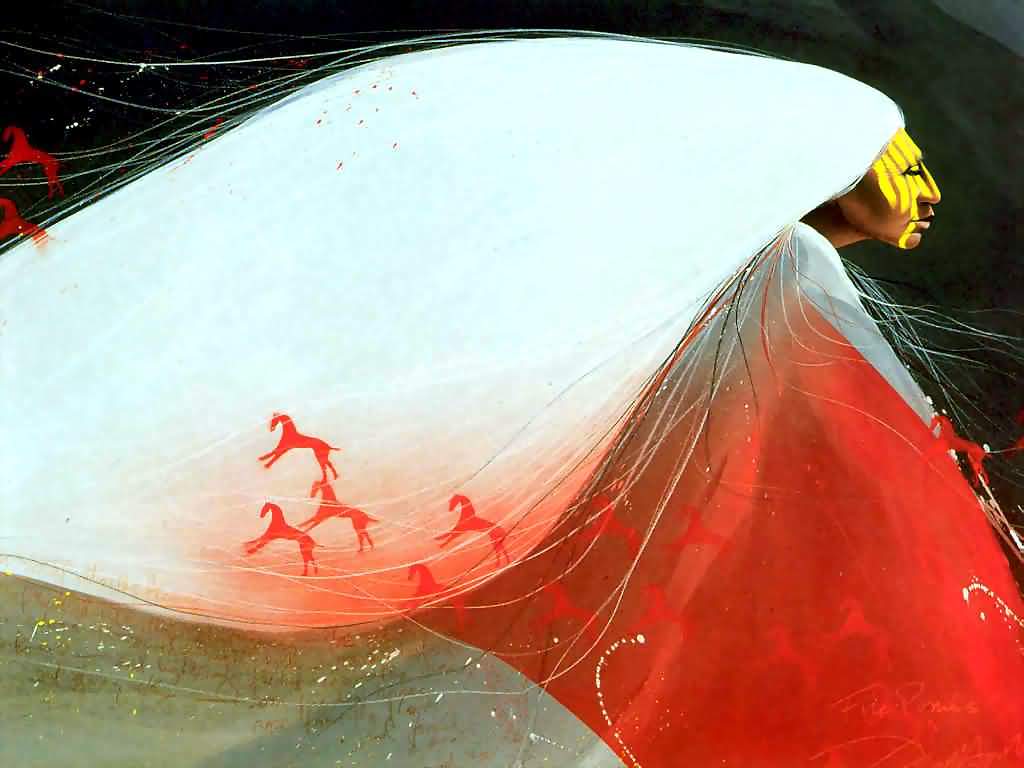 White Wolf : Frank Howell - Talented American artist of Native American ...