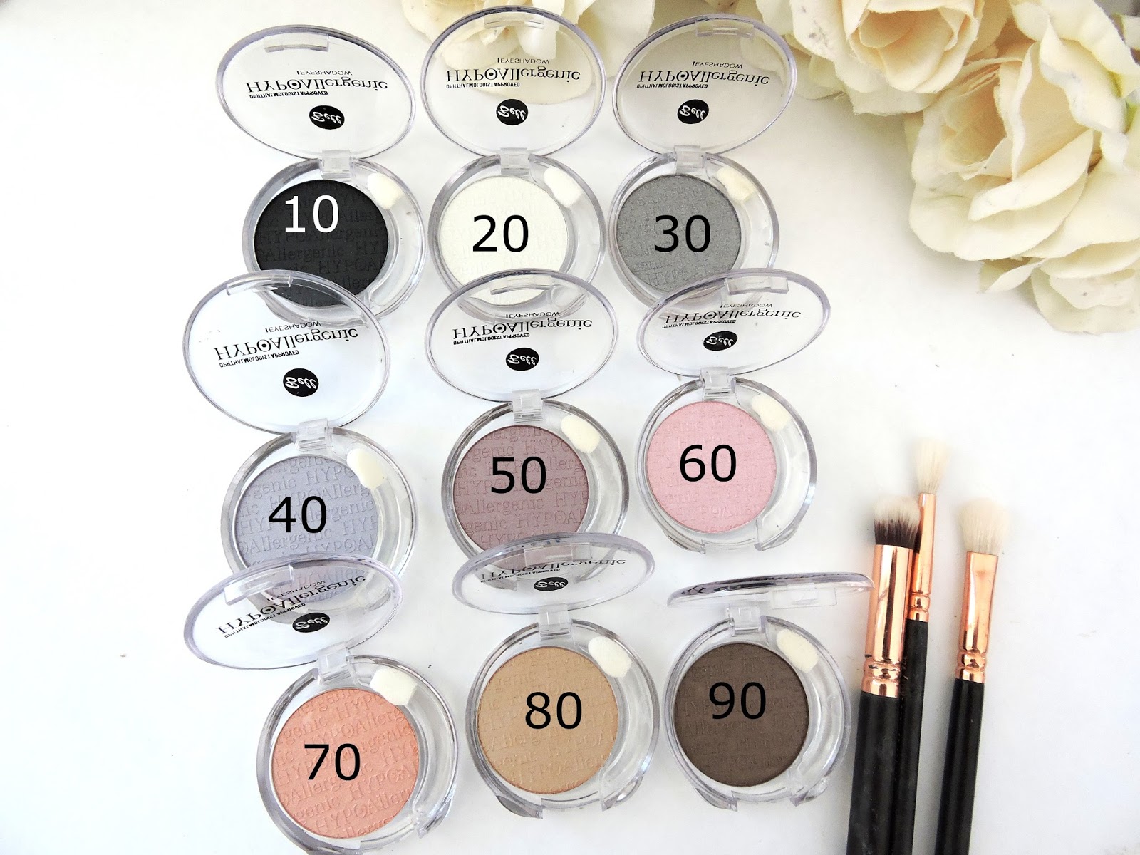 Bell Cosmetics HypoAllergenic Eyeshadow Full Collection & Swatches | O ...