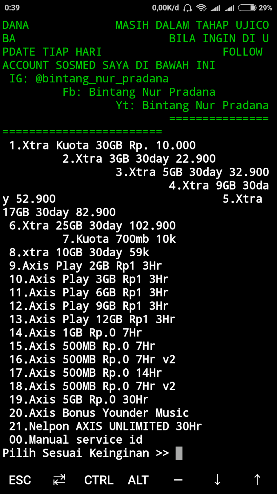 Kumpulan script Termux: Kumpulan script Termux
