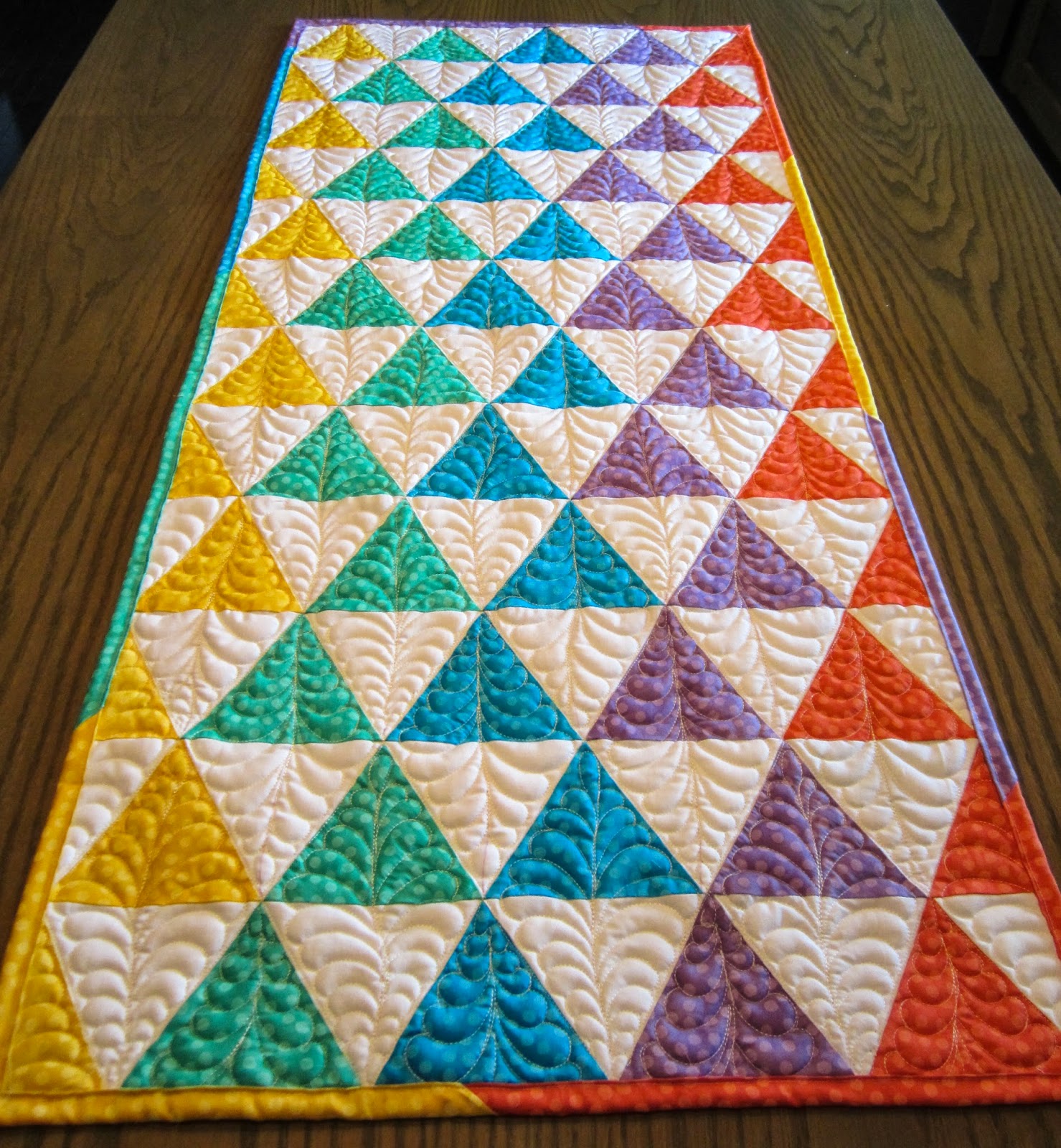 Sue Daurio's Quilting : Friday Finish - Easter Triangles