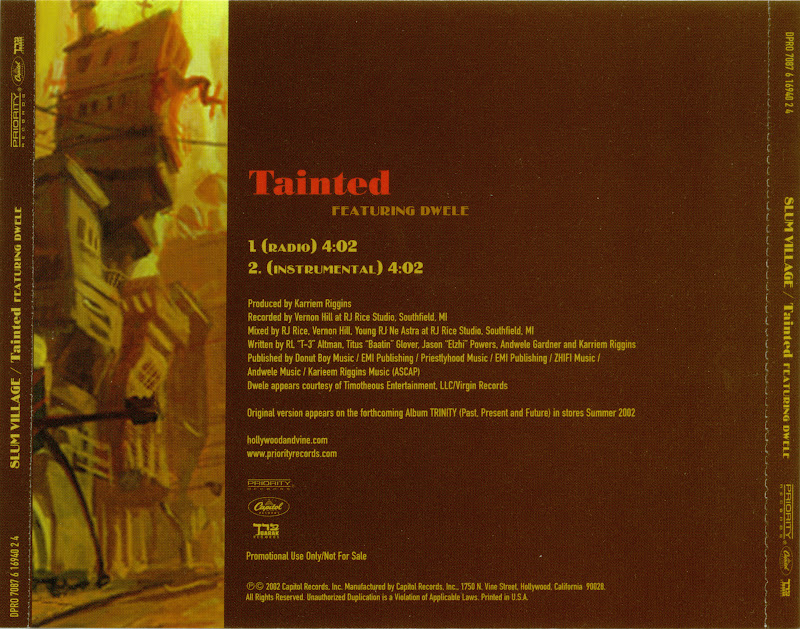 Promo, Import, Retail CD Singles & Albums: Slum Village - Tainted ... Promo, Import, Retail CD Singles & Albums: Slum Village - Tainted ...