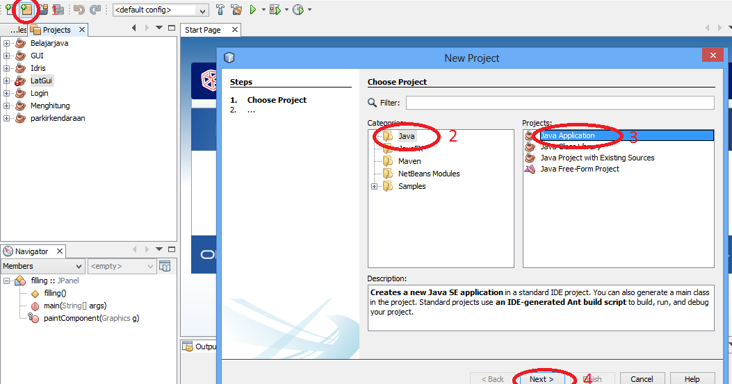 Program Mahasiswa Unpam: Membuat Project dan Class Baru dengan NetBeans
