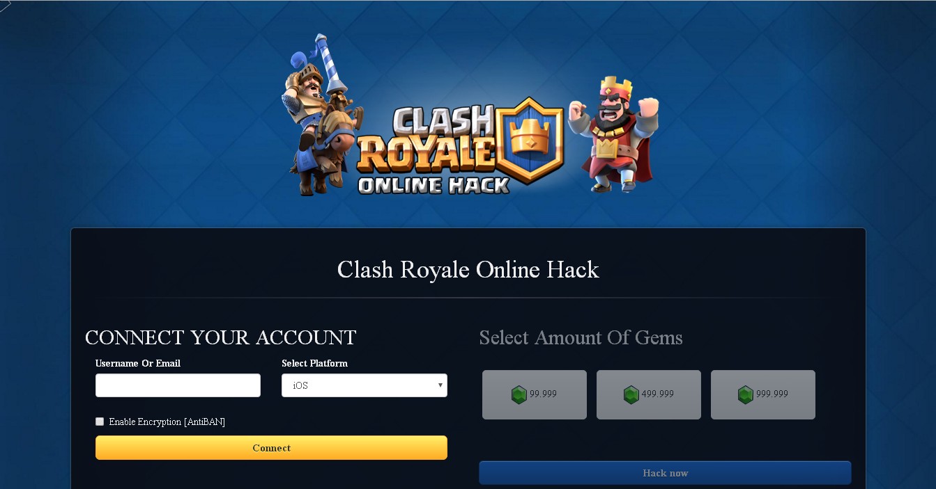 Wahyu Pedia: Script Phising Clash Royale Generator