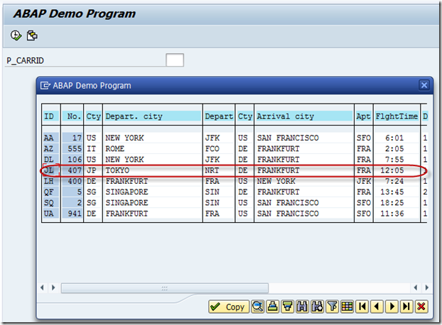 Abap F4 ALV Gösterimi