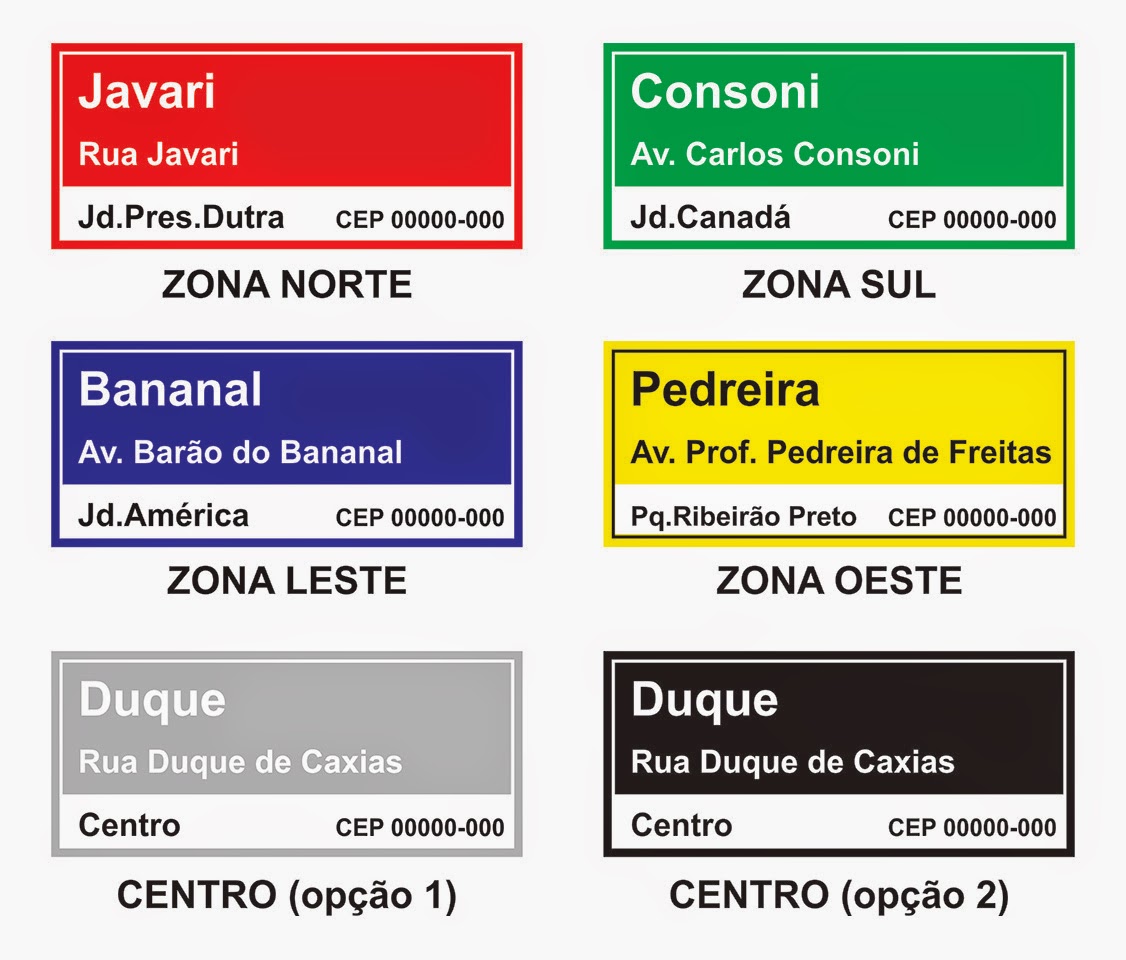 Ribeirãotopia: Novas placas para ruas