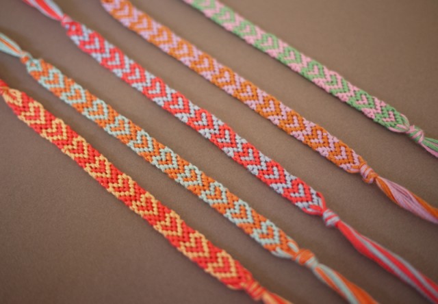 DIY Heart Friendship Bracelet