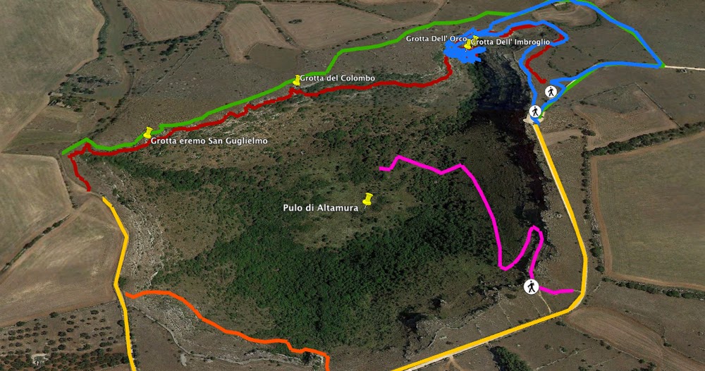Trekking ed escursioni nei sentieri del Pulo di Altamura n Puglia