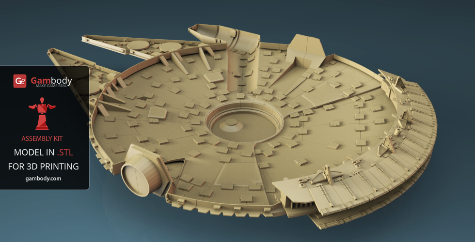 Starwars - Millennium Falcon 3D Print Model | Standard Assembly Kit ...