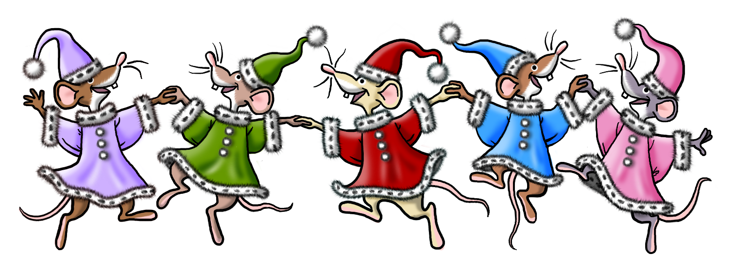 Crafty Moments: DANCING MICE CHRITMAS DIGI