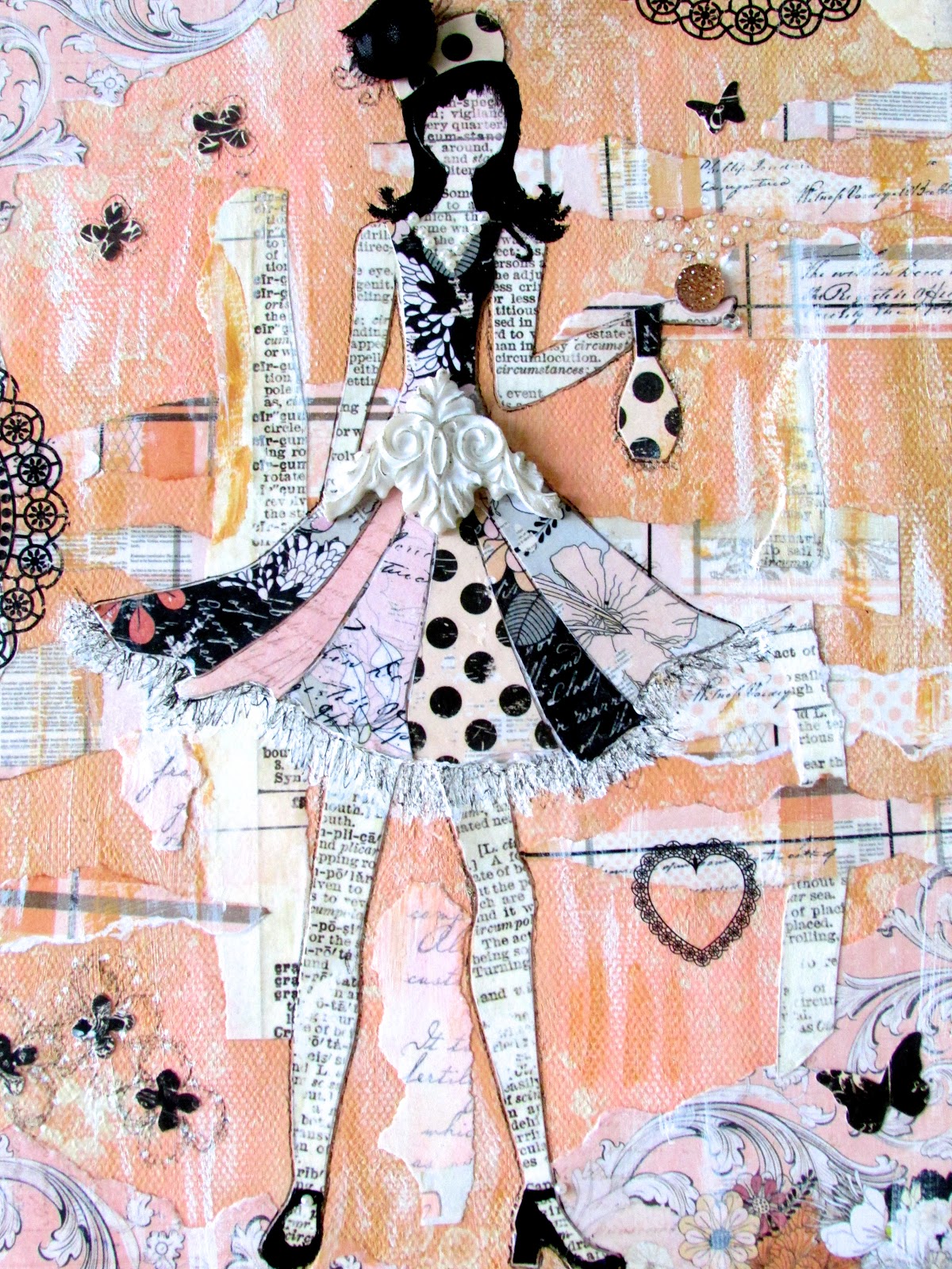 THE BEAUTY OF PAPER: Collage Girl Inspired by Suzie