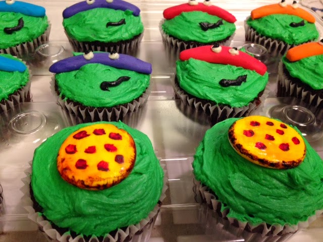 Mermade Moments: Teenage Mutant Ninja Turtle Cupcakes